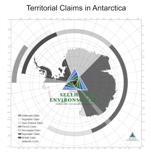 New map of territorial claims in Antarctica